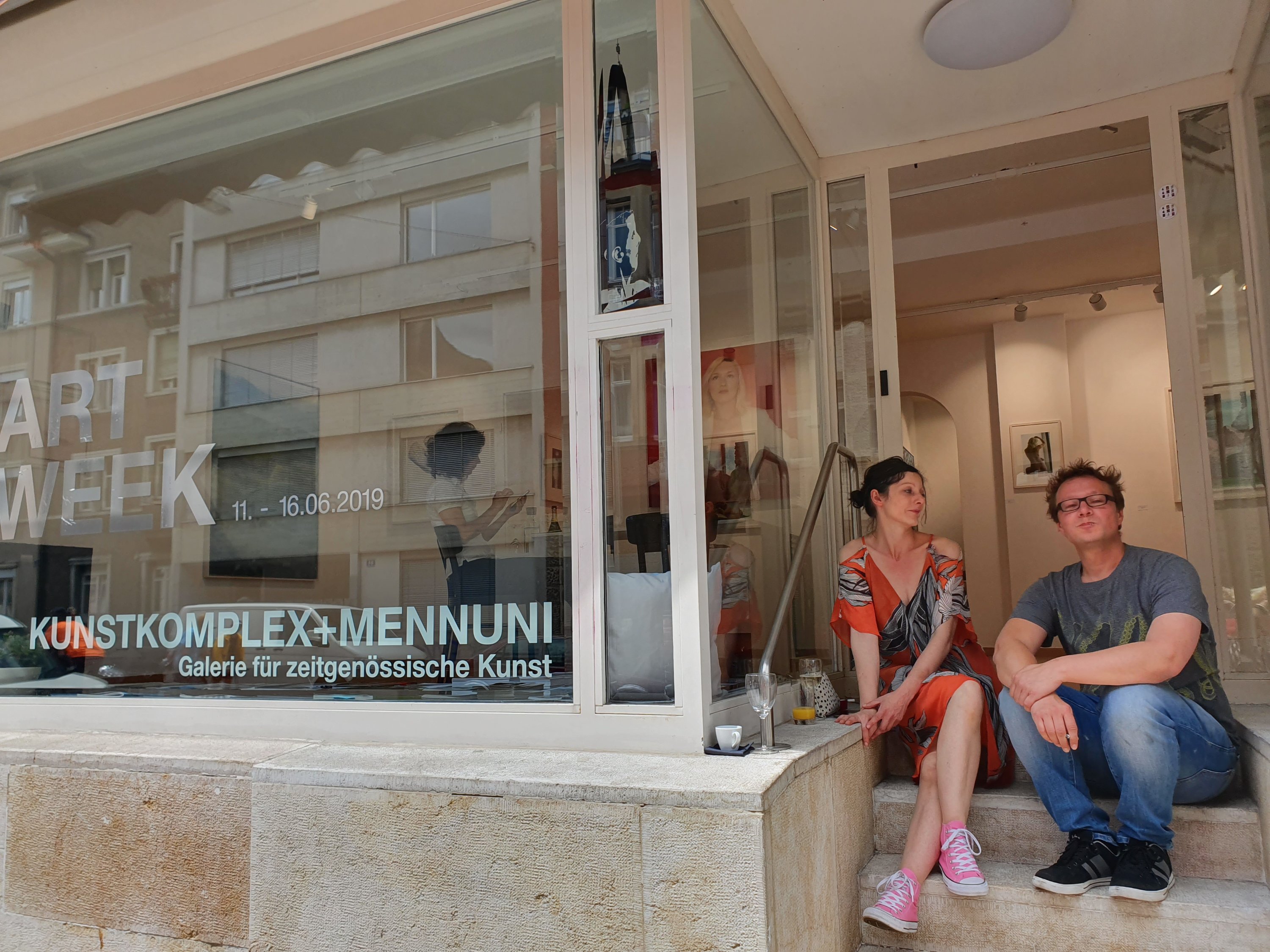 In front of art (27) by Celtic artists: Amanda Coogan from Ireland ...